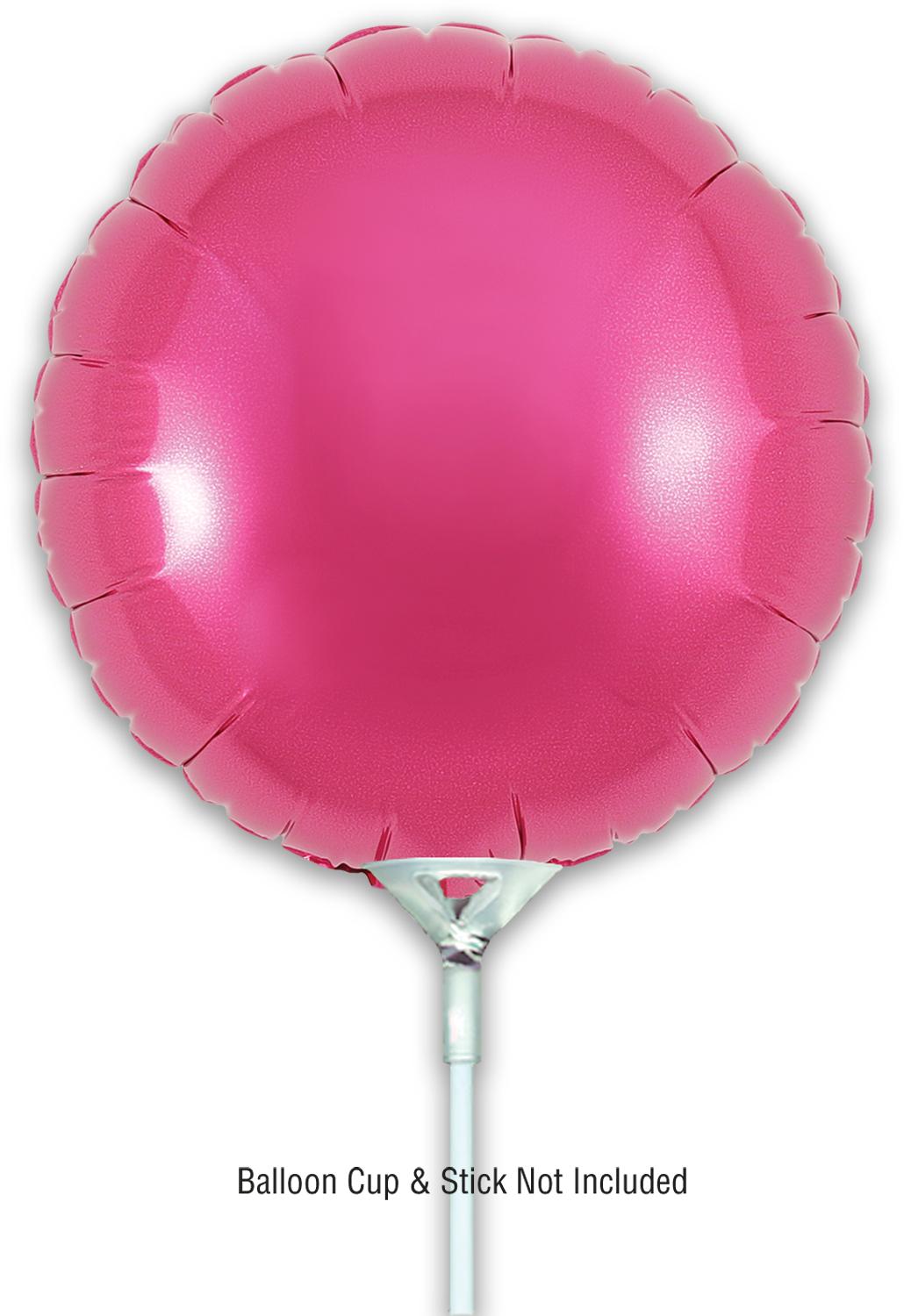 Oaktree 9inch Pink Round Packaged x 5pcs - Oaktree 9" Air Filled