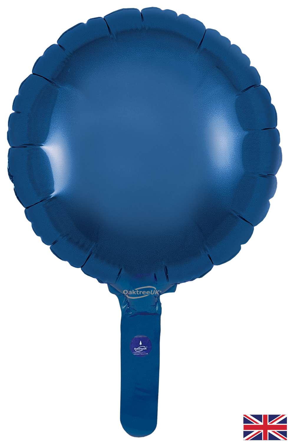 Oaktree 9inch Navy Blue Round (Flat) - Oaktree 9" Air Filled - Foil