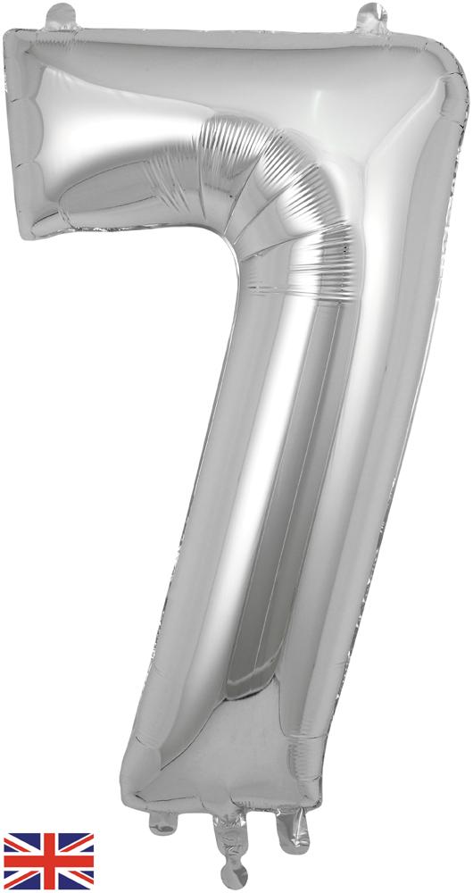 Oaktree 34inch Number 7 Silver - Oaktree 34" Foil Numbers - Foil