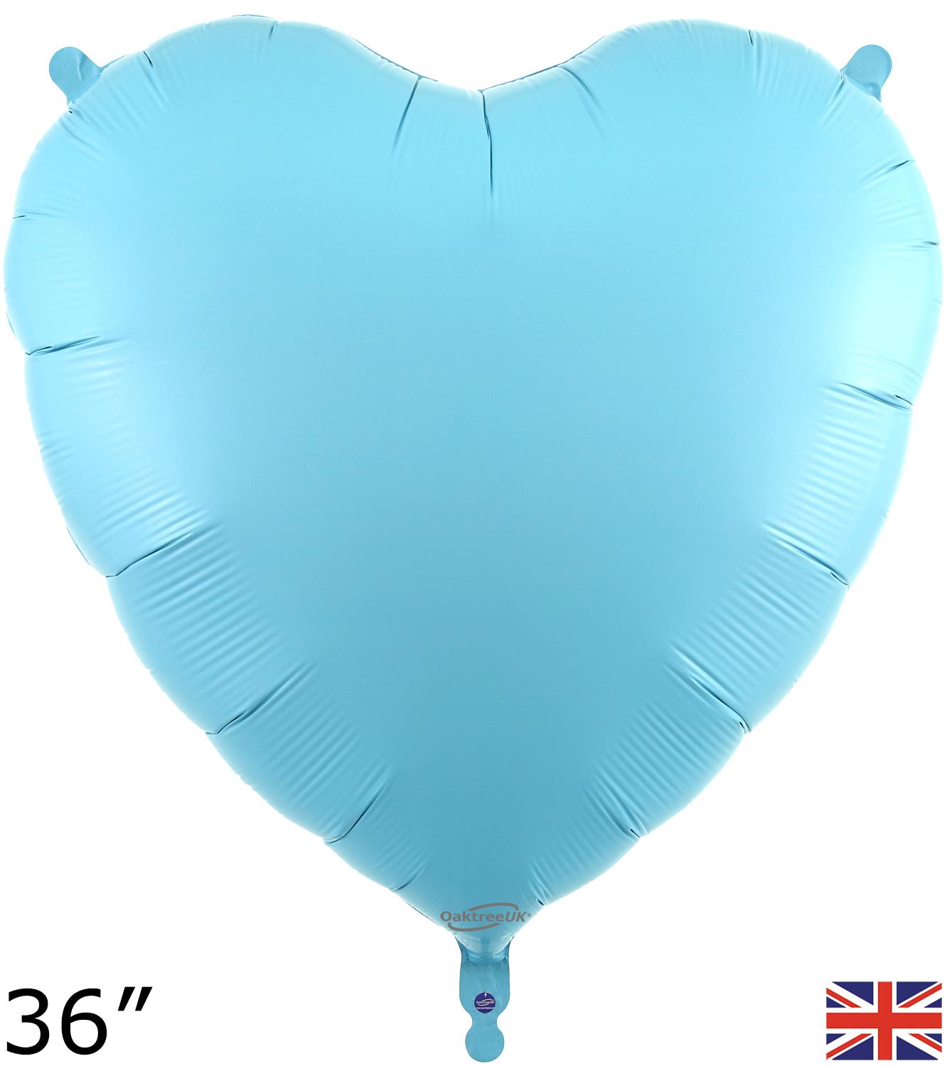 Oaktree 36inch Matte Blue Heart Packaged - Oaktree 36" Solid Colour