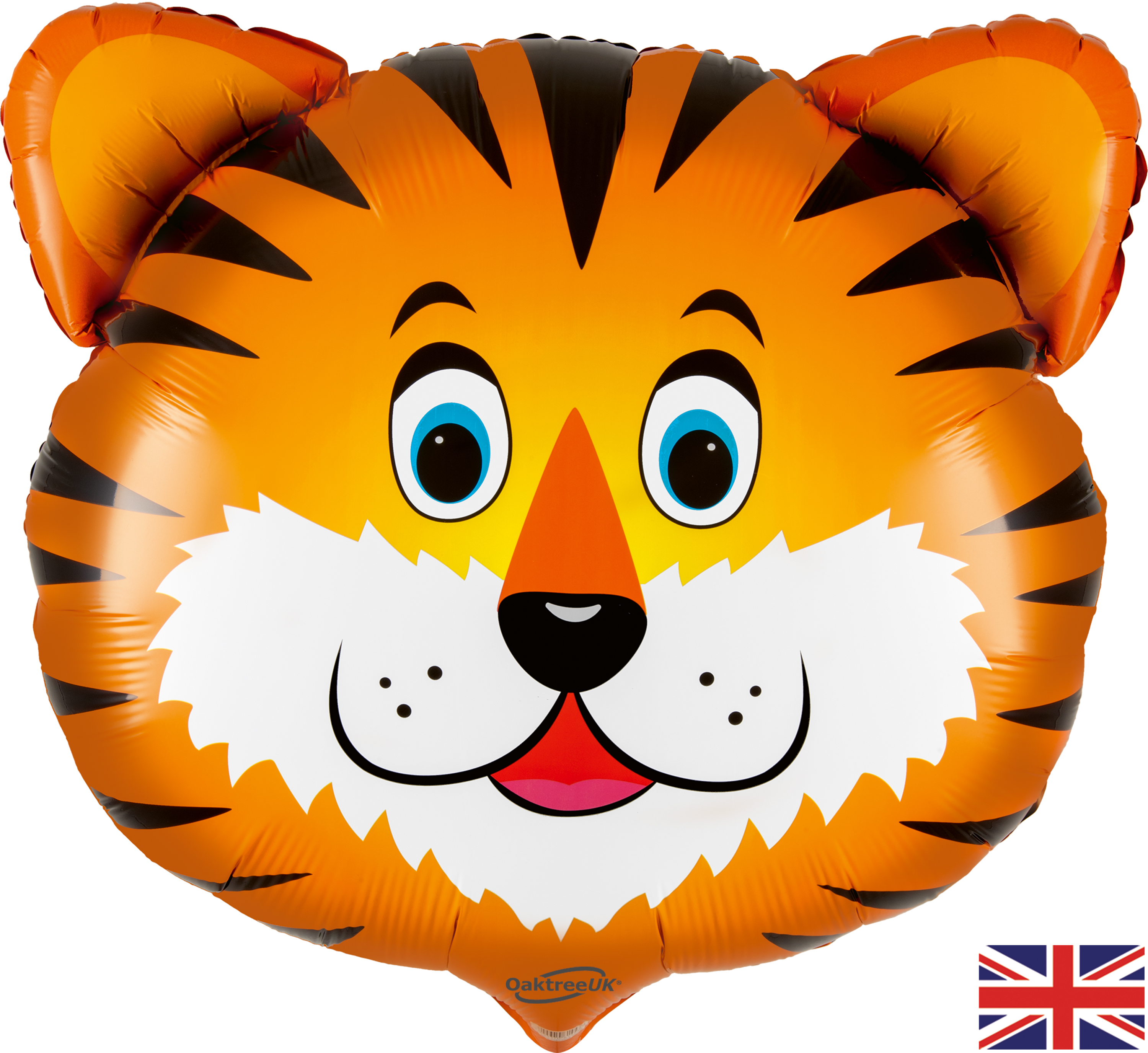 Oaktree Shape 30inch/76cm Large Tiger Balloon Packaged - Foil Balloons