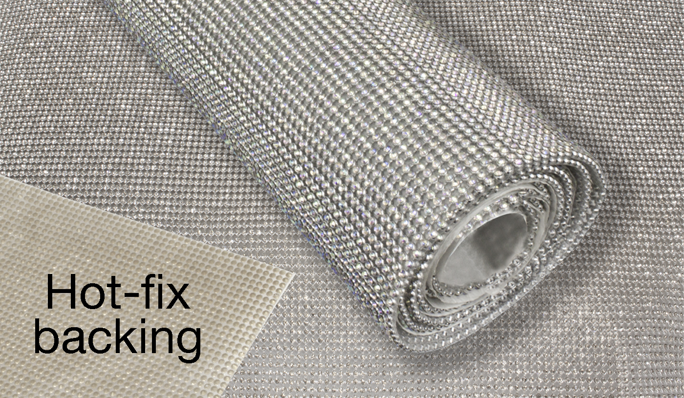 Crystal Diamante Hotfix Roll 1.2m x 45cm 45,724 2.4mm Diamante