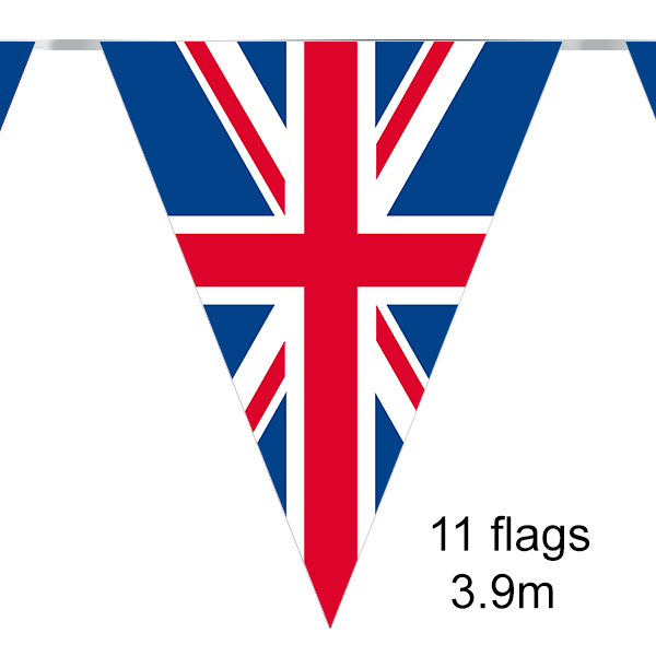 Party Bunting Union Flag 11 flags 3.9m x 6pcs - Bunting - Banners
