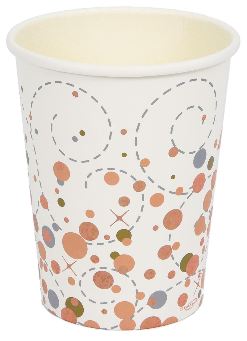 Sparkling Fizz Rose Gold 266ml Cups 8pcs - Sparkling Fizz Party