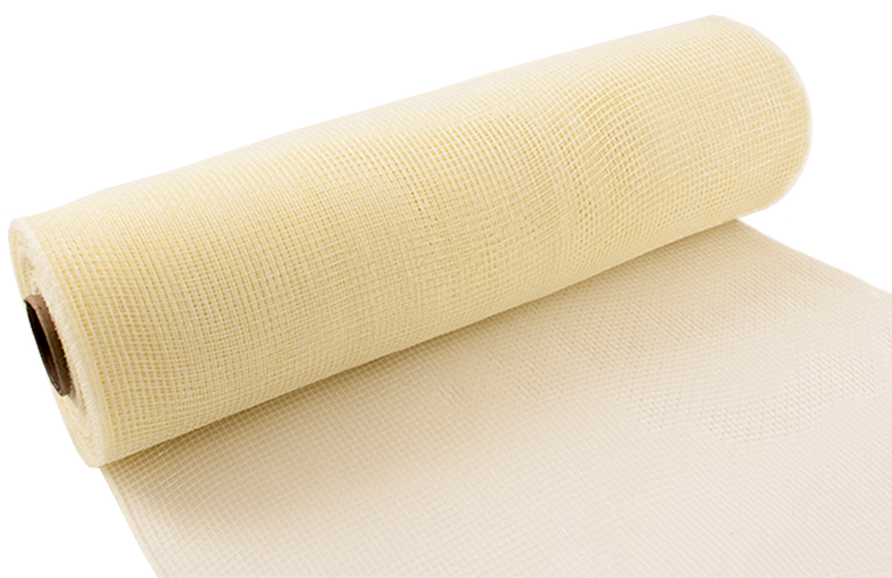 Eleganza Deco Mesh 25cm x 9.1m (10yds) Ivory No.61 - Deco Mesh
