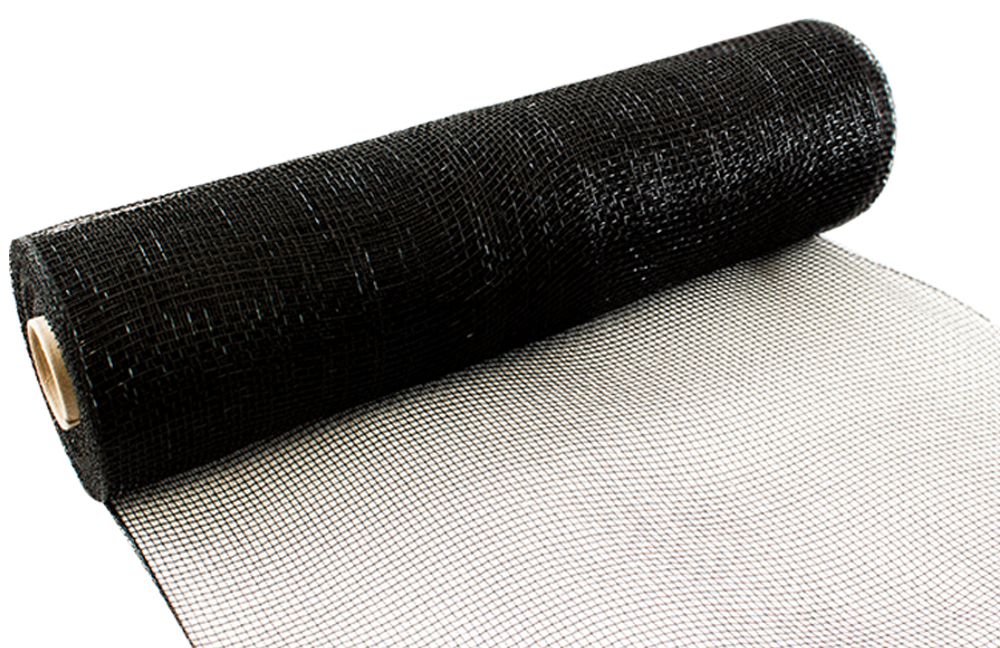 Eleganza Deco Mesh 25cm x 9.1m (10yds) Black No.20 - Deco Mesh