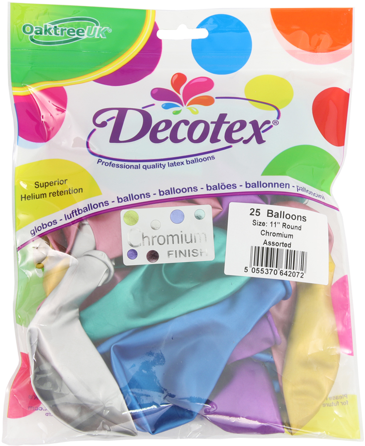 Decotex Pro 11inch Chromium Assorted x 25 pcs - Decotex Chromium