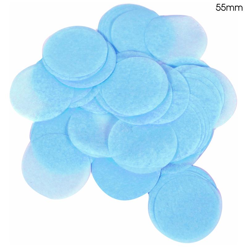 Oaktree Tissue Paper Confetti Flame Retardant Round 55mm x 100g Lt.