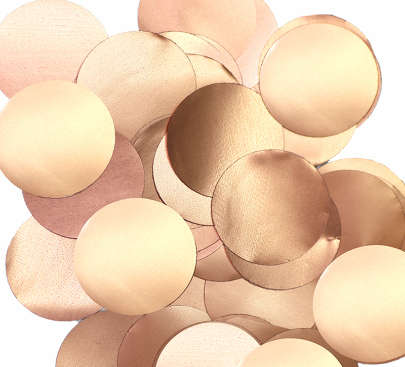 Oaktree Metallic Pearl Foil Confetti 25mm x 14g Rose Gold