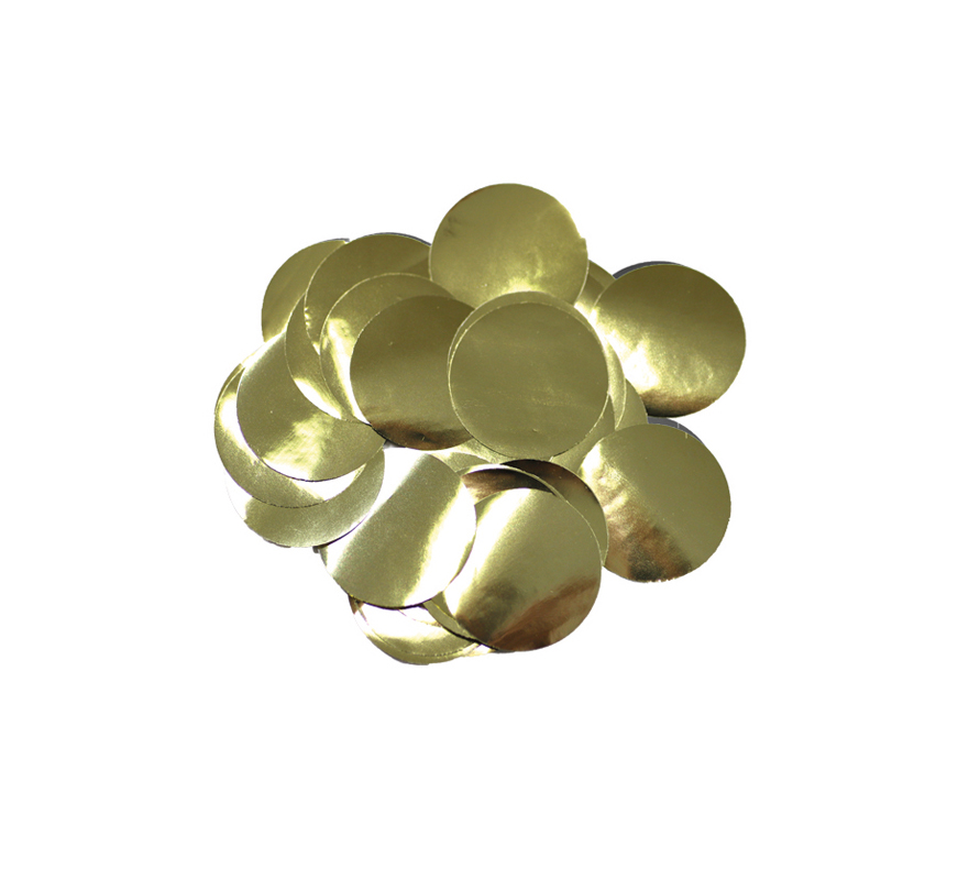 Oaktree Metallic Foil Confetti 10mm x 50g Gold - Confetti - Foil