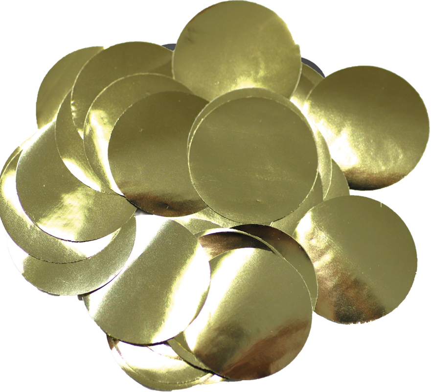 Oaktree Metallic Foil Confetti 25mm x 50g Gold - Confetti - Foil