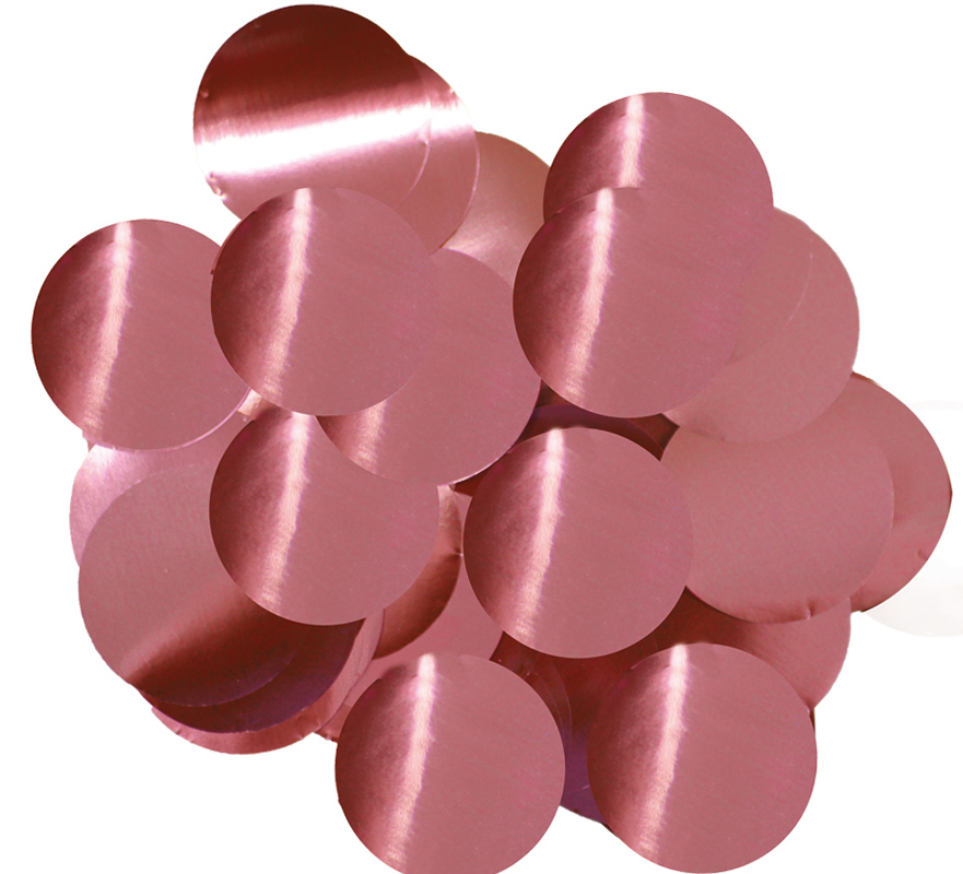 Oaktree Metallic Foil Confetti 25mm x 50g Lt. Pink - Confetti