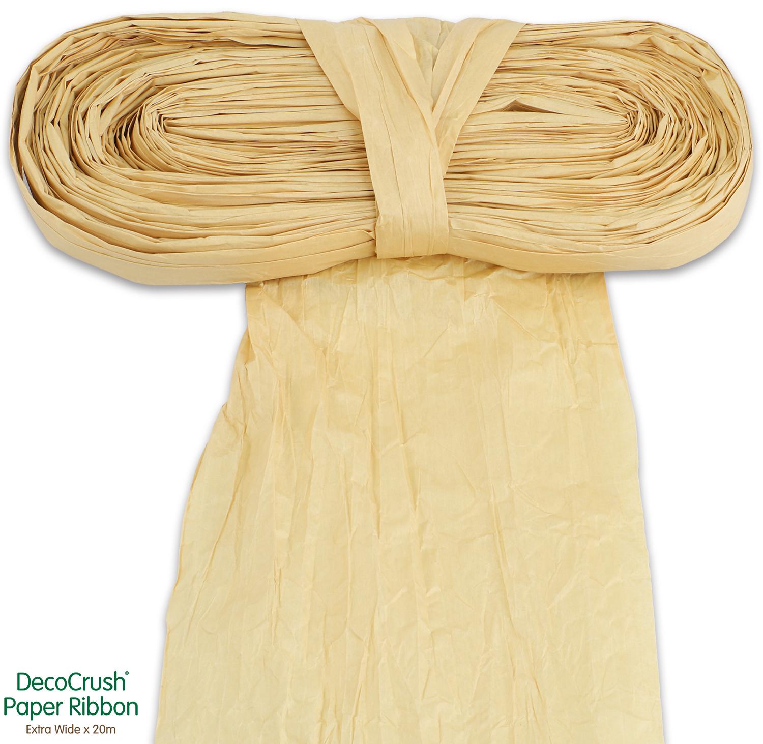 Paper Crush Design Ribbon FSC Quality Extra Wide x 20m No.02