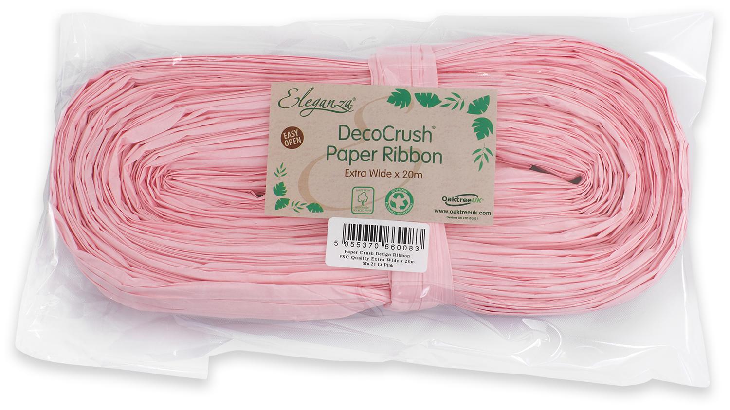 Paper Crush Design Ribbon FSC Quality Extra Wide x 20m No.21 Lt.