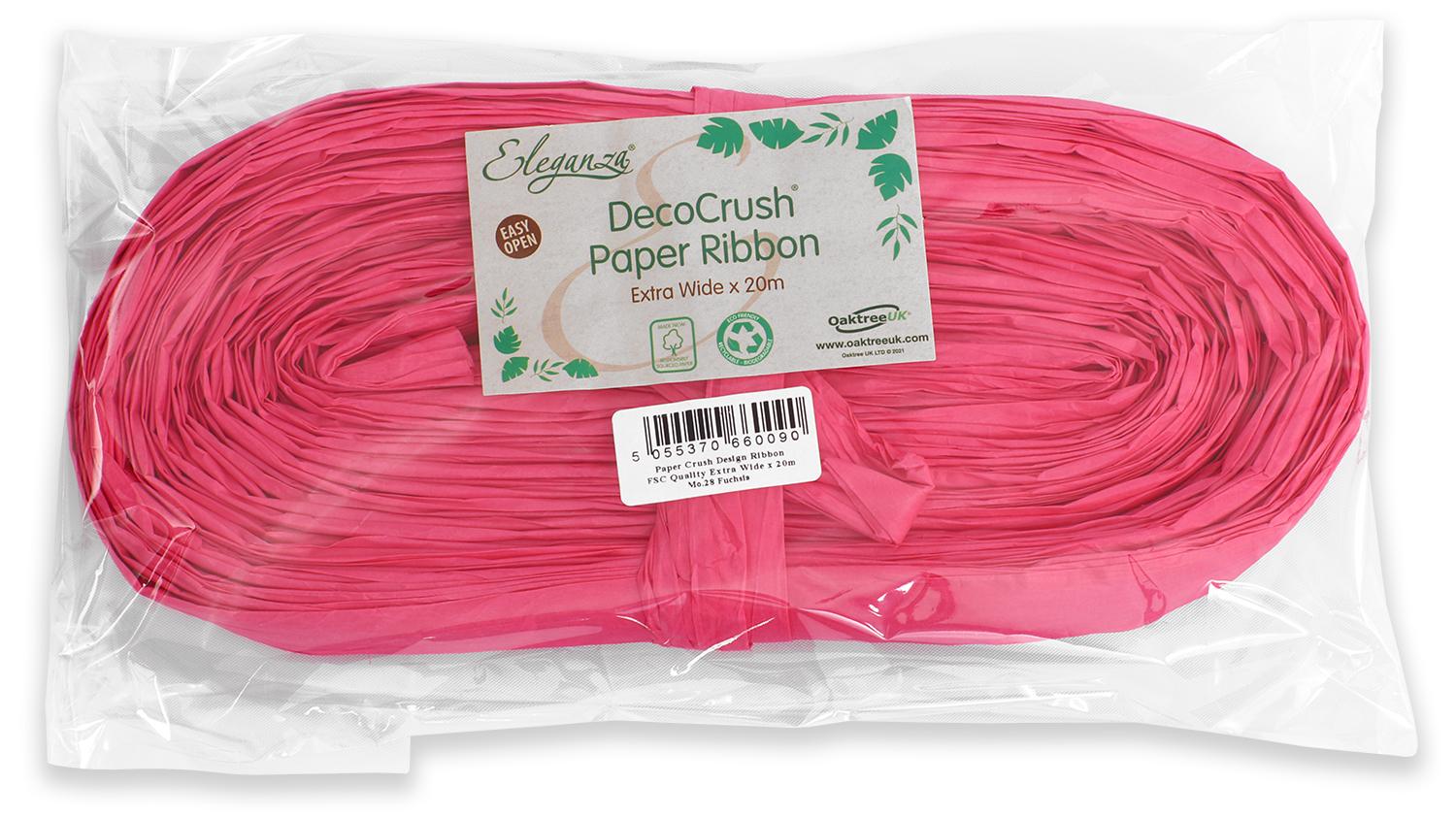 Paper Crush Design Ribbon FSC Quality Extra Wide x 20m No.28