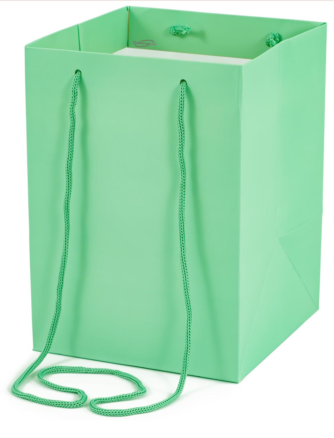 Oaktree Hand Tie Bag 18cm x 18cm x 25cm Eucalyptus No.93 Pack 10pcs