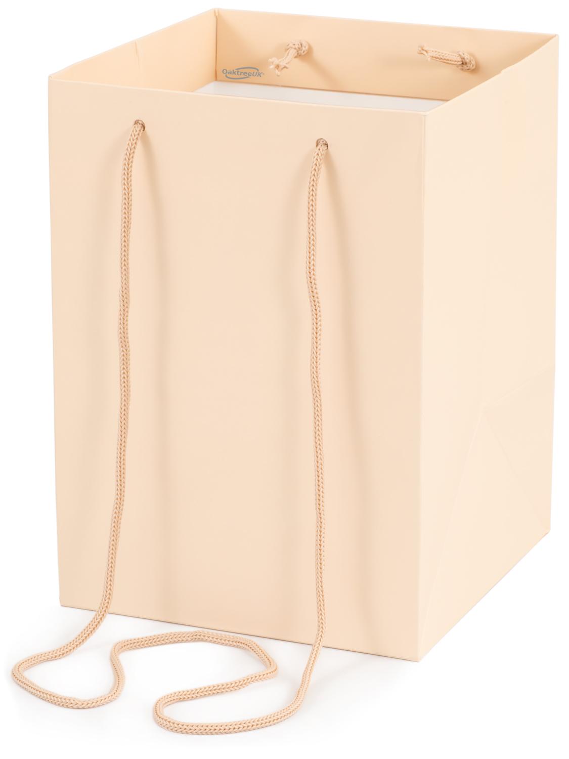Oaktree Hand Tie Bag 18cm x 18cm x 25cm Nude No.116 Pack 10pcs