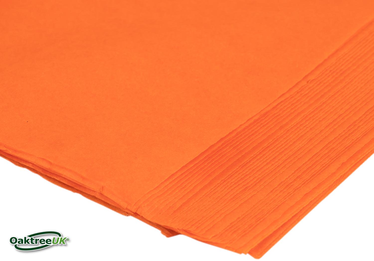 Oaktree Tissue Paper 75cm x 50cm Sheet 48pcs Roll Orange No.04