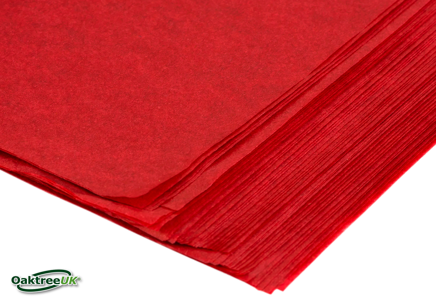 Oaktree Tissue Paper 75cm x 50cm Sheet 48pcs Roll Red No.16