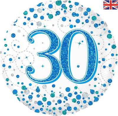 30th Birthday Blue - Pink & Blue Age Range Banners - Banners & Bunting
