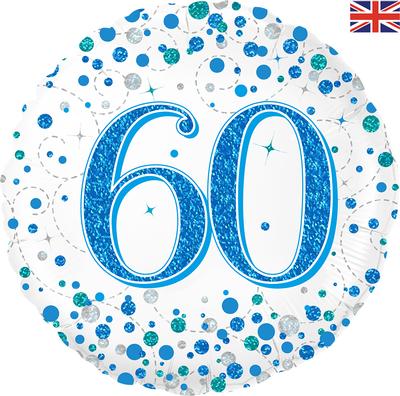 60th Birthday Blue - Pink & Blue Age Range Banners - Banners & Bunting